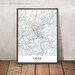 Modern Town Map of Bray, Ireland: Bray Head, Bray Harbour, Bray Head ...
