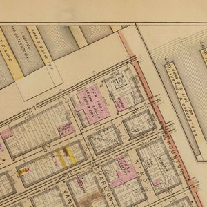 Old Map of Hudson Square & Tribeca, 1879 - Lower Manhattan Wards NYC ...