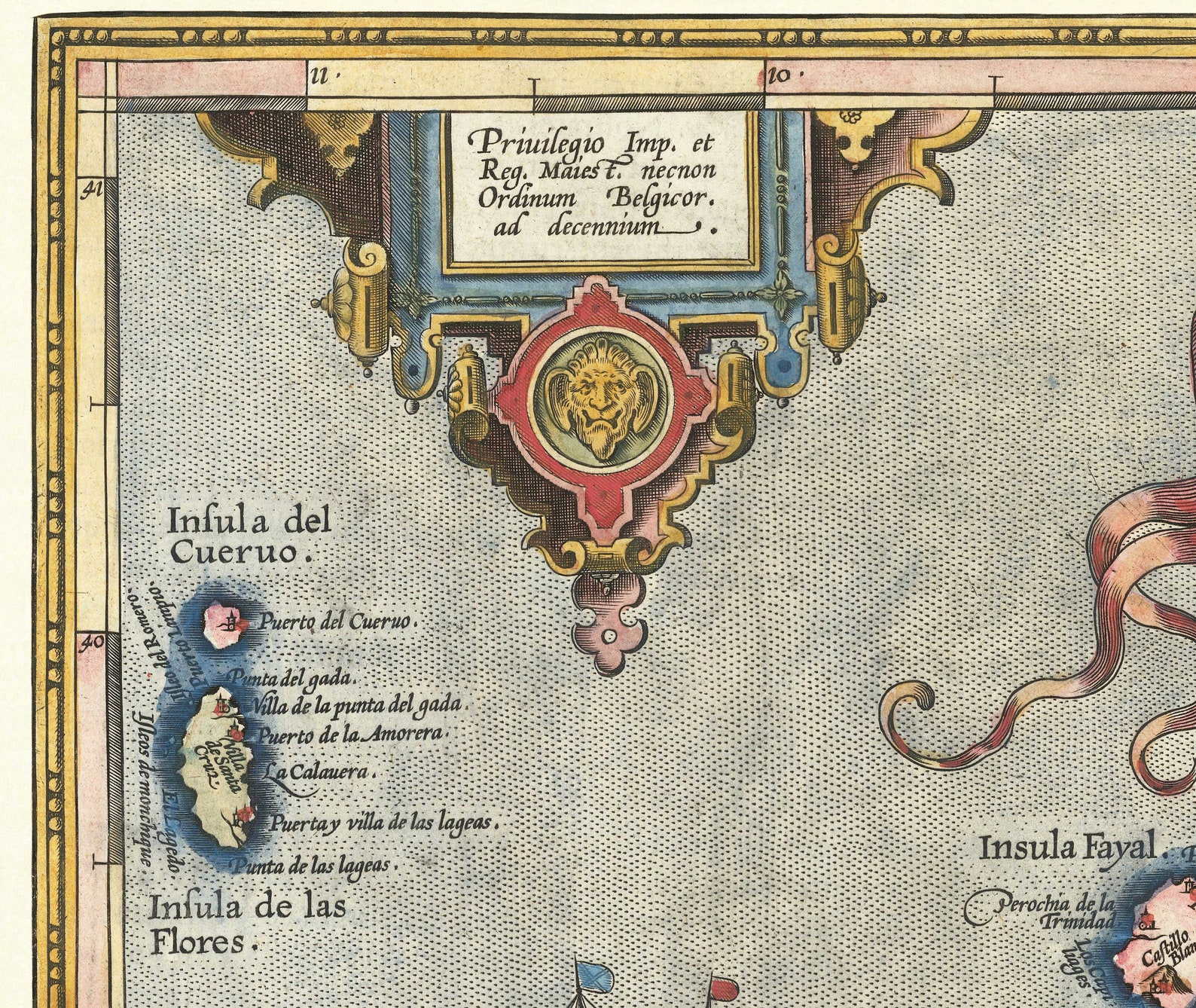 Old Map of the Azores by Abraham Ortelius 1573 Sao Miguel - Etsy UK