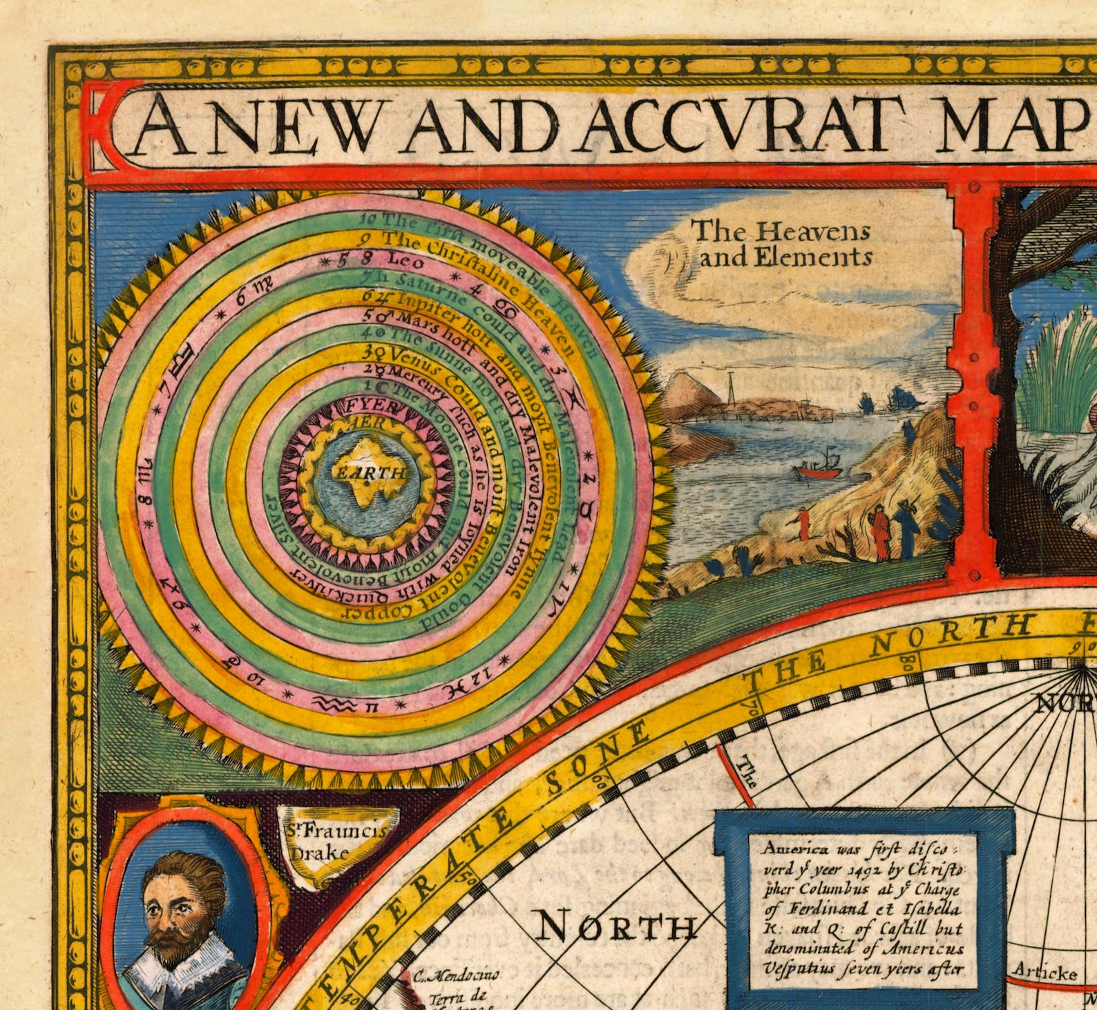 Rare Old World Atlas Map from 1651 by John Speed Colour | Etsy