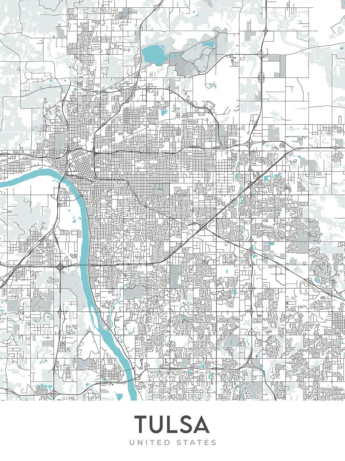 Map Of Downtown Tulsa Ok