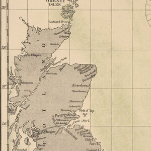 Old Mackerel Fish Map of the North Sea, 1883 by O.T. Olsen - Mackerel ...