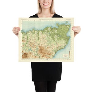 Old OS Map of Caithness District by Bartholomew, 1901: Thurso, Wick ...