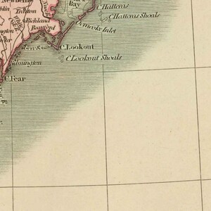 Old Map of USA, 1806 by John Cary - Early Federalist USA - Large ...