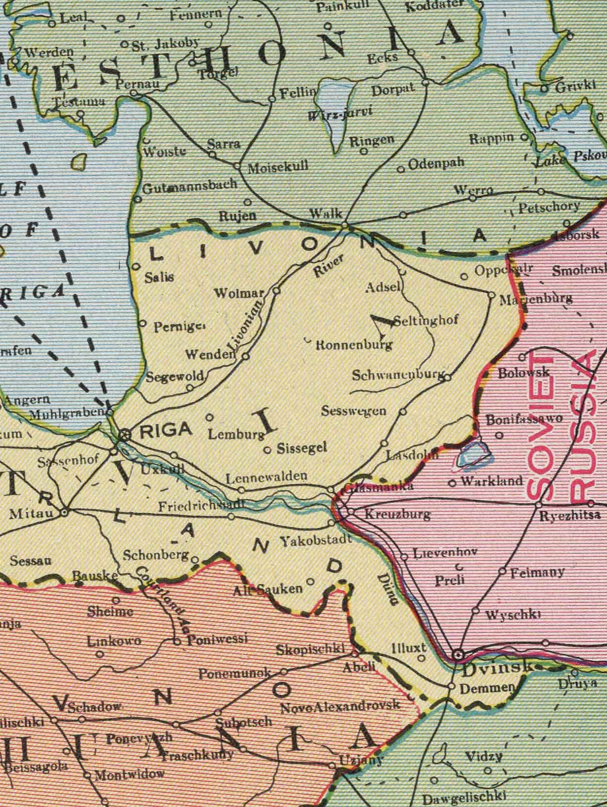 Old Map of Poland, 1925 - Germany, Prussia, Ukraine, Czechia, Warsaw ...