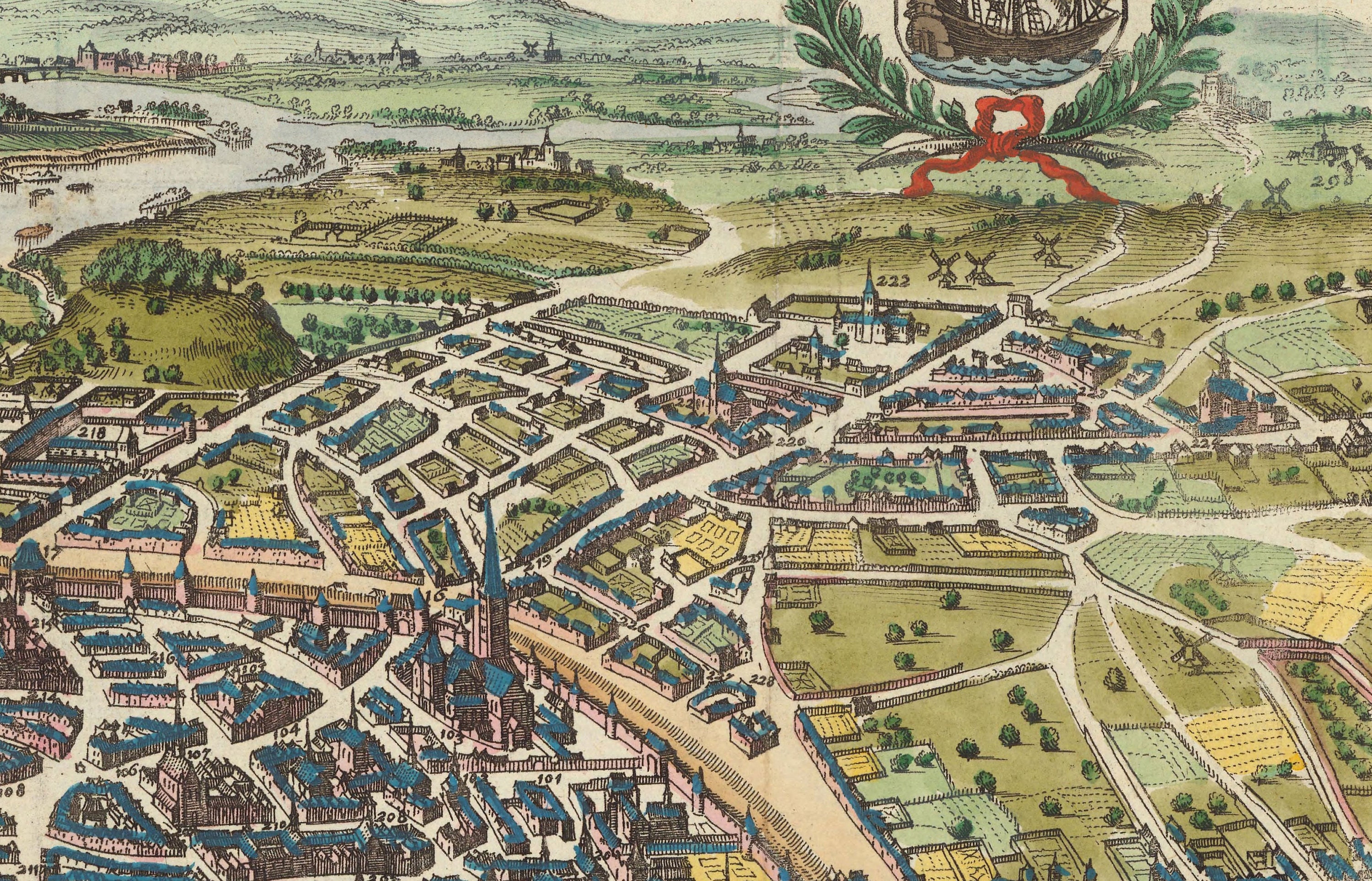 Old Map of Paris 1655 by Caspar Merian Ile Saint Louis and - Etsy