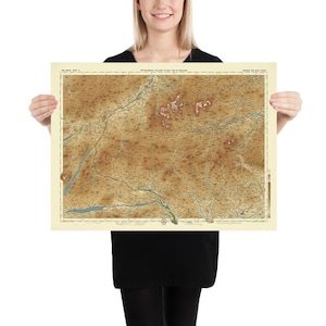 Old OS Map of Braemar and Blair Atholl by Bartholomew, 1901: Cairngorms ...