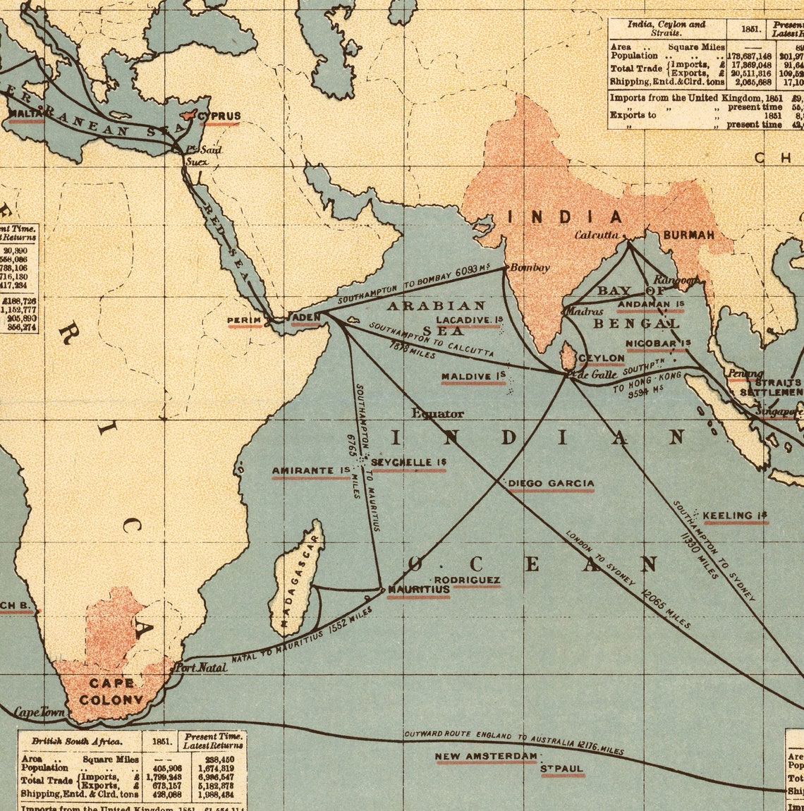 British Empire World Map, 1886 - Queen Victoria Jubilee Wall Chart by ...