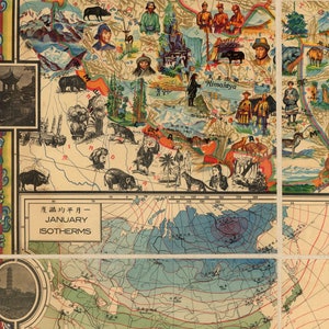 Rare Old Pictorial Map of China in 1931 by G Primakoff - Taiwan, Hainan ...