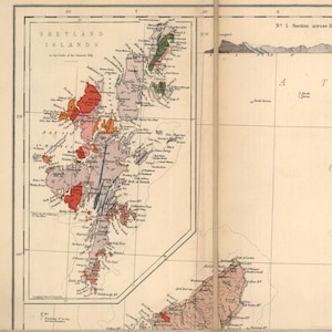 Old Map of Scotland by A. Geikie, 1876 - Scottish Geology Map ...