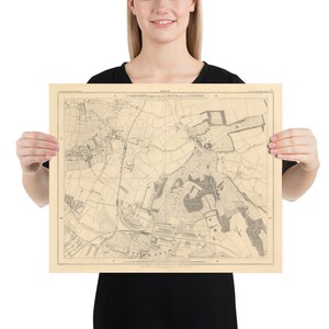 Old Map of South East London, 1862 - Bromley, Beckenham, Sydenham ...