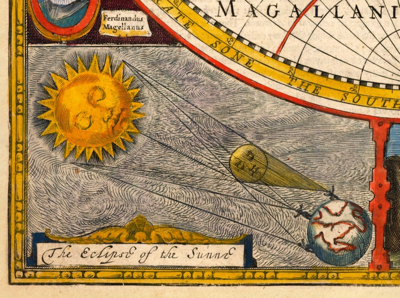 Rare Old World Atlas Map from 1651 by John Speed Colour | Etsy