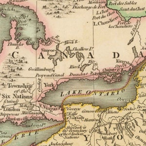 Old Map of USA, 1806 by John Cary - Early Federalist USA - Large ...