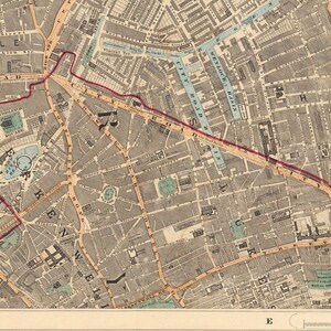 Old Map of East London, 1891- Hoxton, Haggerston, Dalston, Hackney ...