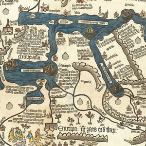 Old Borgia Mappa Mundi, 1450 - Ancient World Atlas - Europe, Middle ...