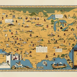 Old Map of Native Americans 1944 - Indians of USA: Historic Tribes ...