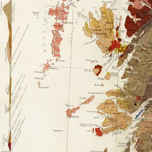 Old Map of Scotland Geology in 1862 by Roderick I. Murchison - Skye ...