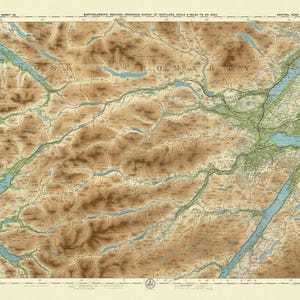 Old OS Map of Central Ross & Cromarty, Scotland, 1901: Dingwall ...