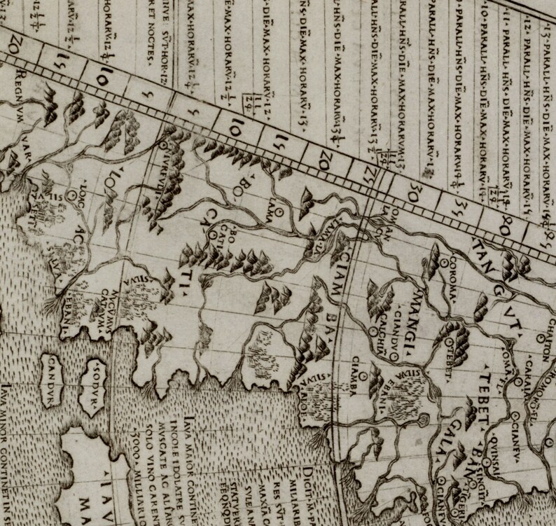 Old World Atlas Map by Johannes Ruysch, 1507 - Conical Map - Rare and ...