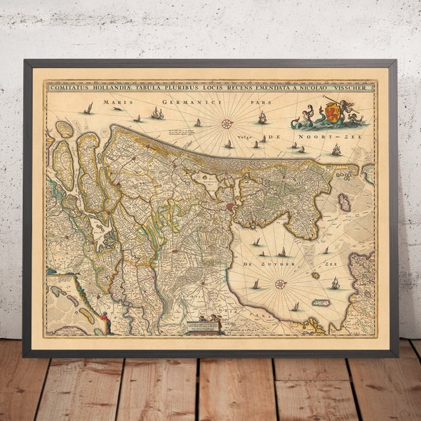 Old Map of Utrecht - Etsy