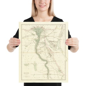 Old Map of Egypt, 1832 by Arrowsmith - Cairo, Giza, Alexandria ...