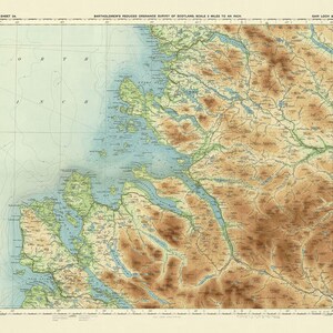 Old OS Map of Gair Loch & Loch Inver, Scottish Highlands, 1901 ...