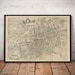 Old Map of Dublin, Ireland in 1756 by John Rocque - Large City Wall ...