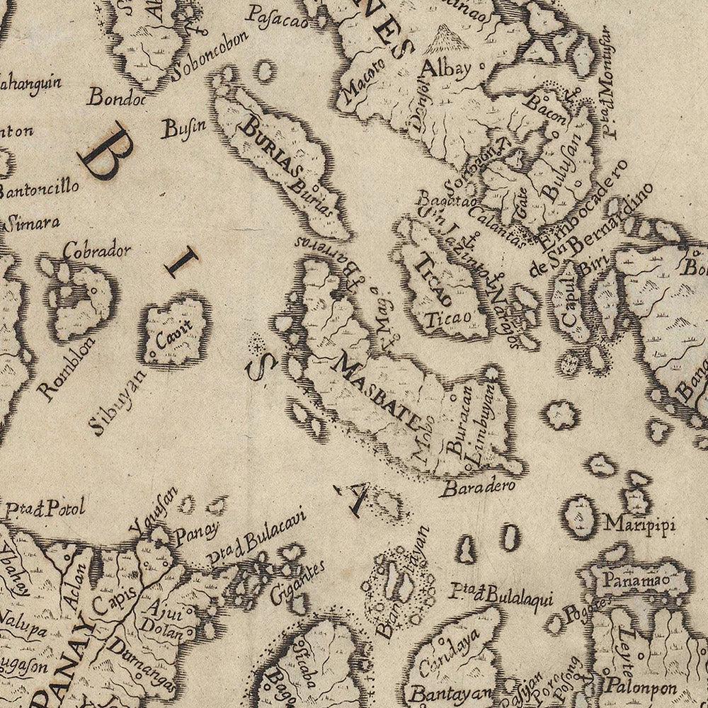 Old Map of the Philippines, 1744: Reduced Version of 1734 Murillo ...