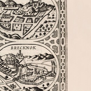 Old Map of Wales, Cymru by John Speed, 1611 - Cities, Towns, Counties ...