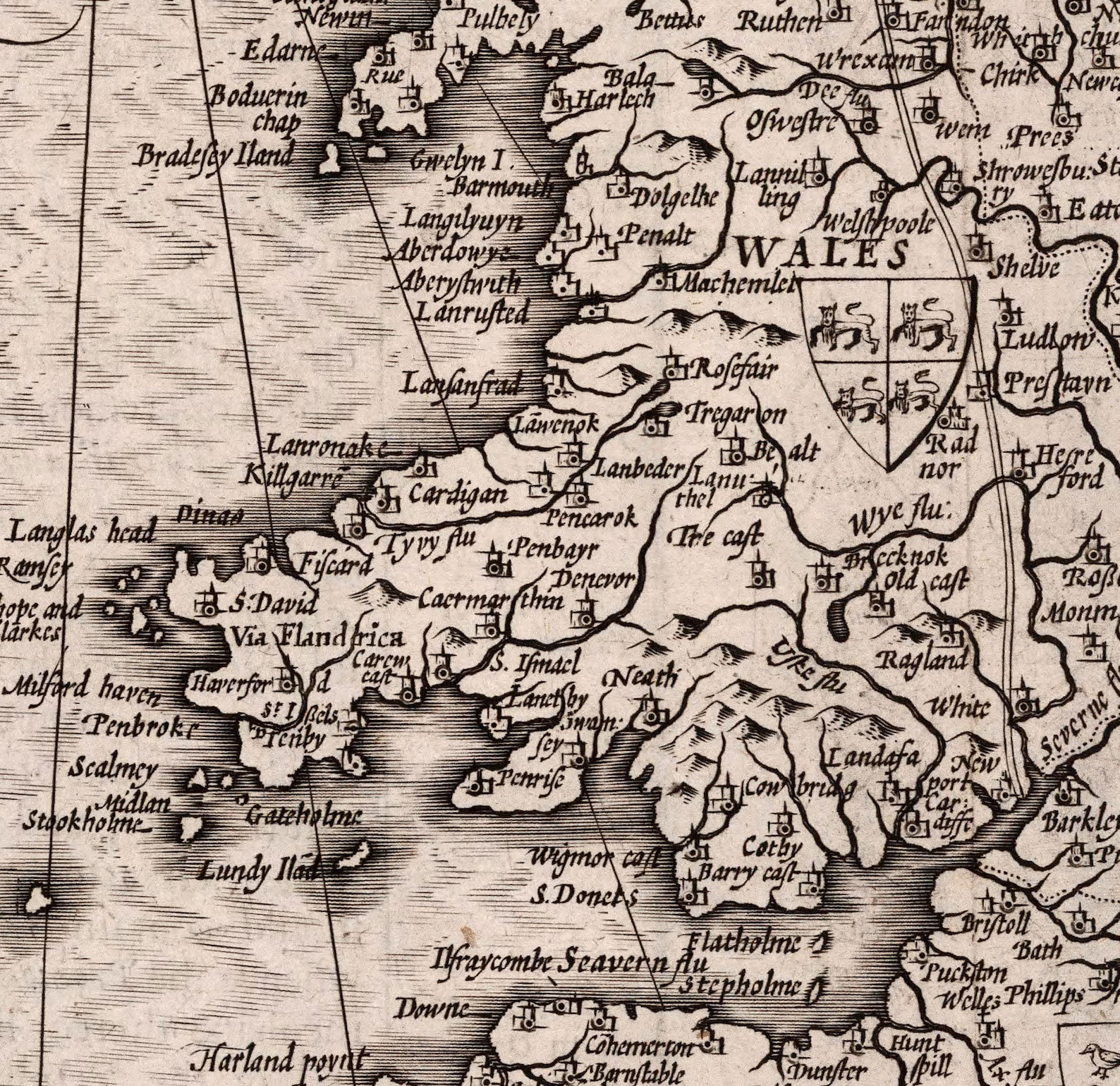 Old Viking Map of England Wales & Scotland in 1611 | Etsy UK