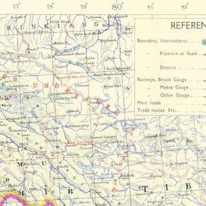 First Map of Pakistan, 1953 - Old Map of Independent West & East ...