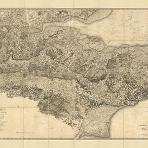 Rare Old Map of Kent, 1809 by Faden & Ordnance Survey - Canterbury ...