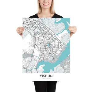 Modern City Map of Yishun, Singapore: Khoo Teck Puat Hospital ...