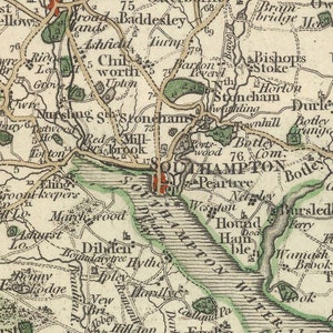 Old Map of Hampshire & Isle of Wight in 1794 by John Cary - Portsmouth ...