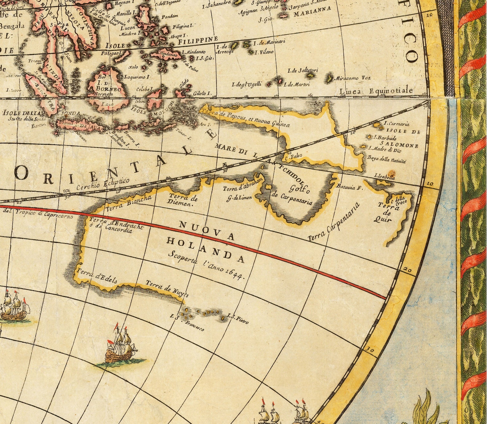 Old World Atlas Map 1700 Very Rare Antique Map Vintage | Etsy