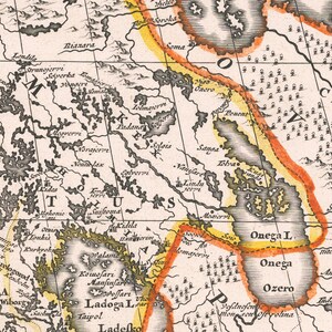 Old Map of Scandinavia, 1720 - Nordic, Baltic, Denmark, Sweden, Finland ...
