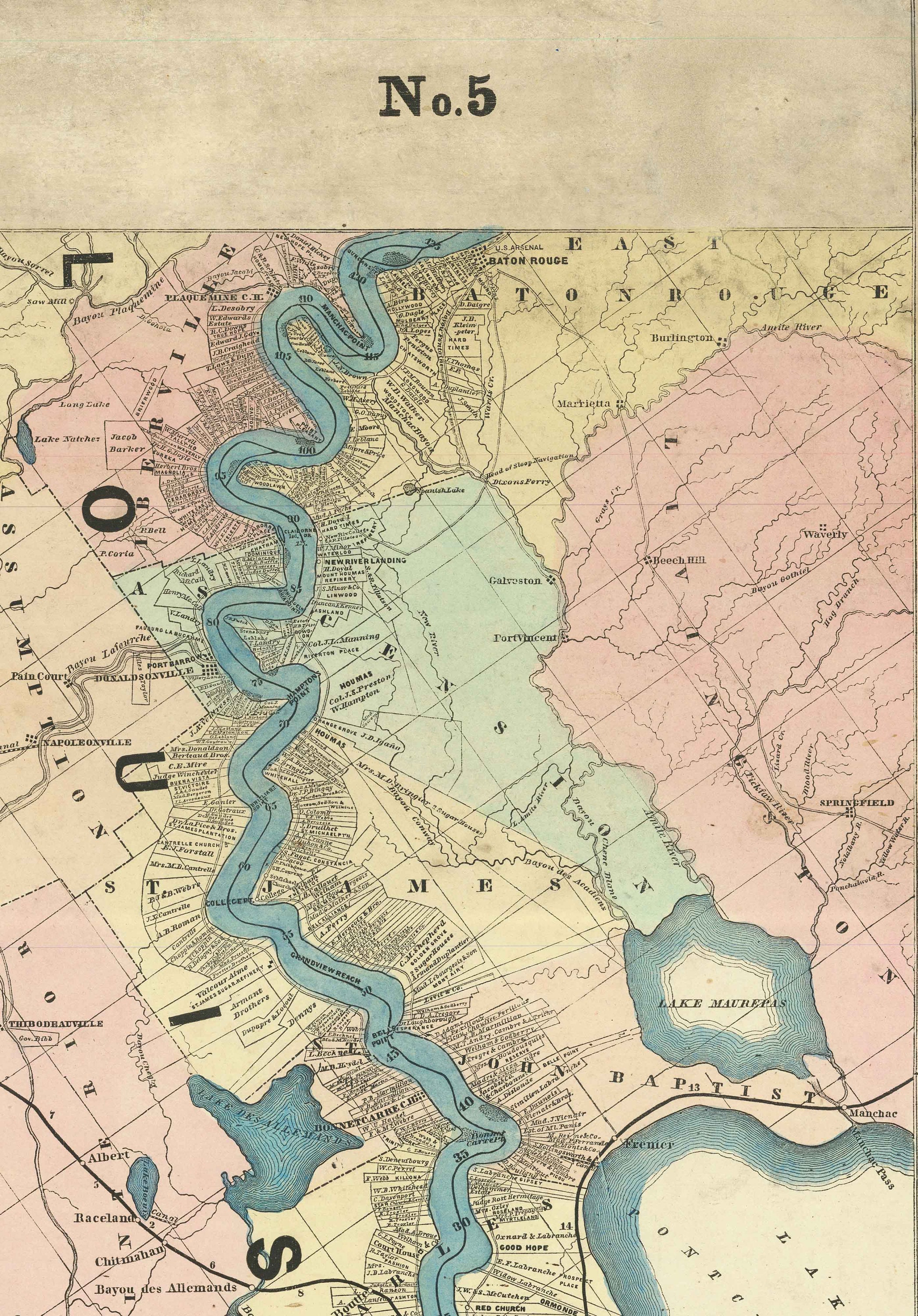 Old Map of the Mississippi River 1863 by JT Floyd Strip Map - Etsy