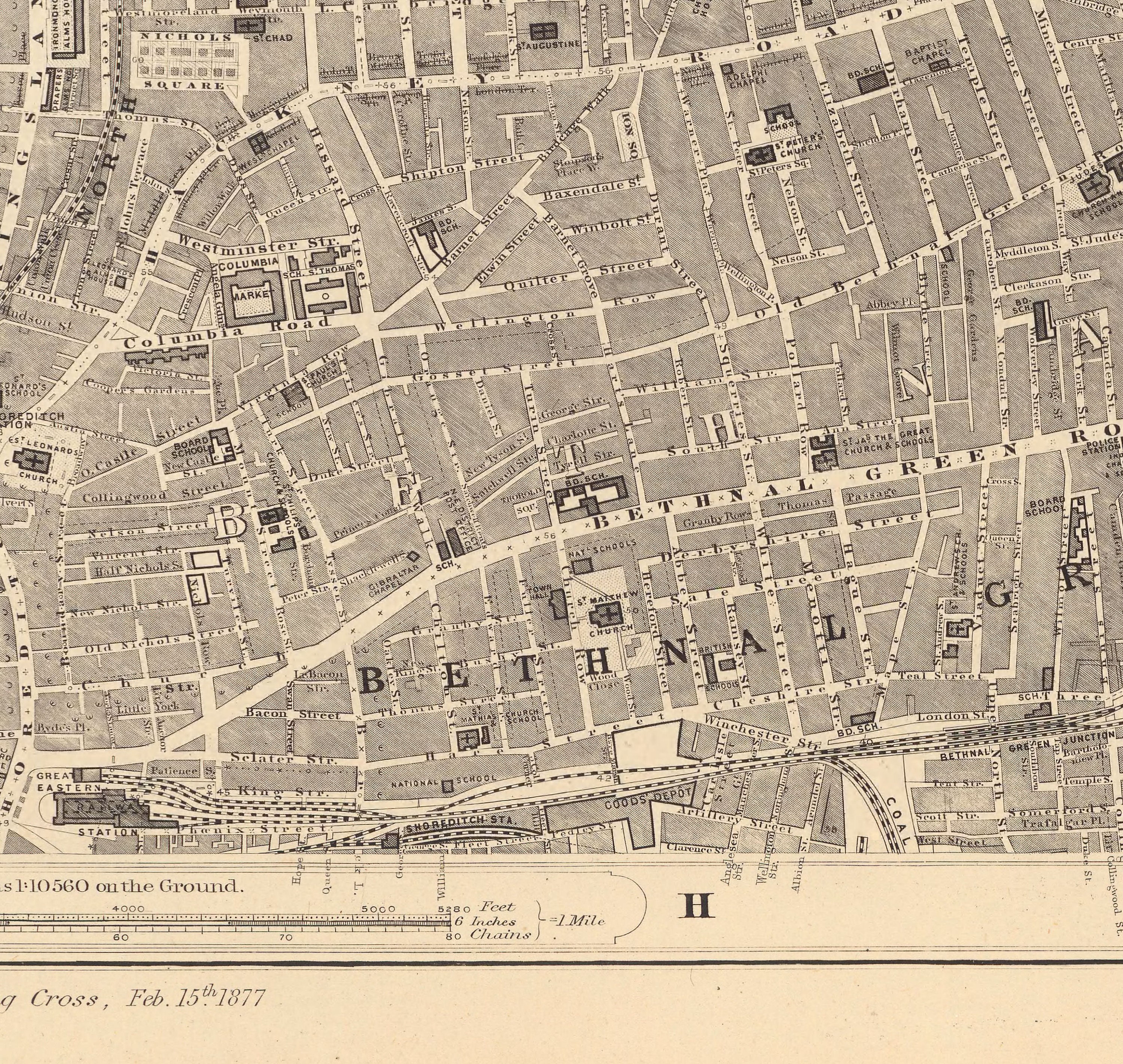 Old Map of East London, 1862 - Hoxton, Haggerston, Dalston, Hackney ...