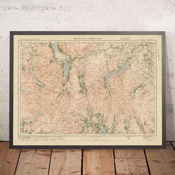 Framed Os Map - Etsy UK