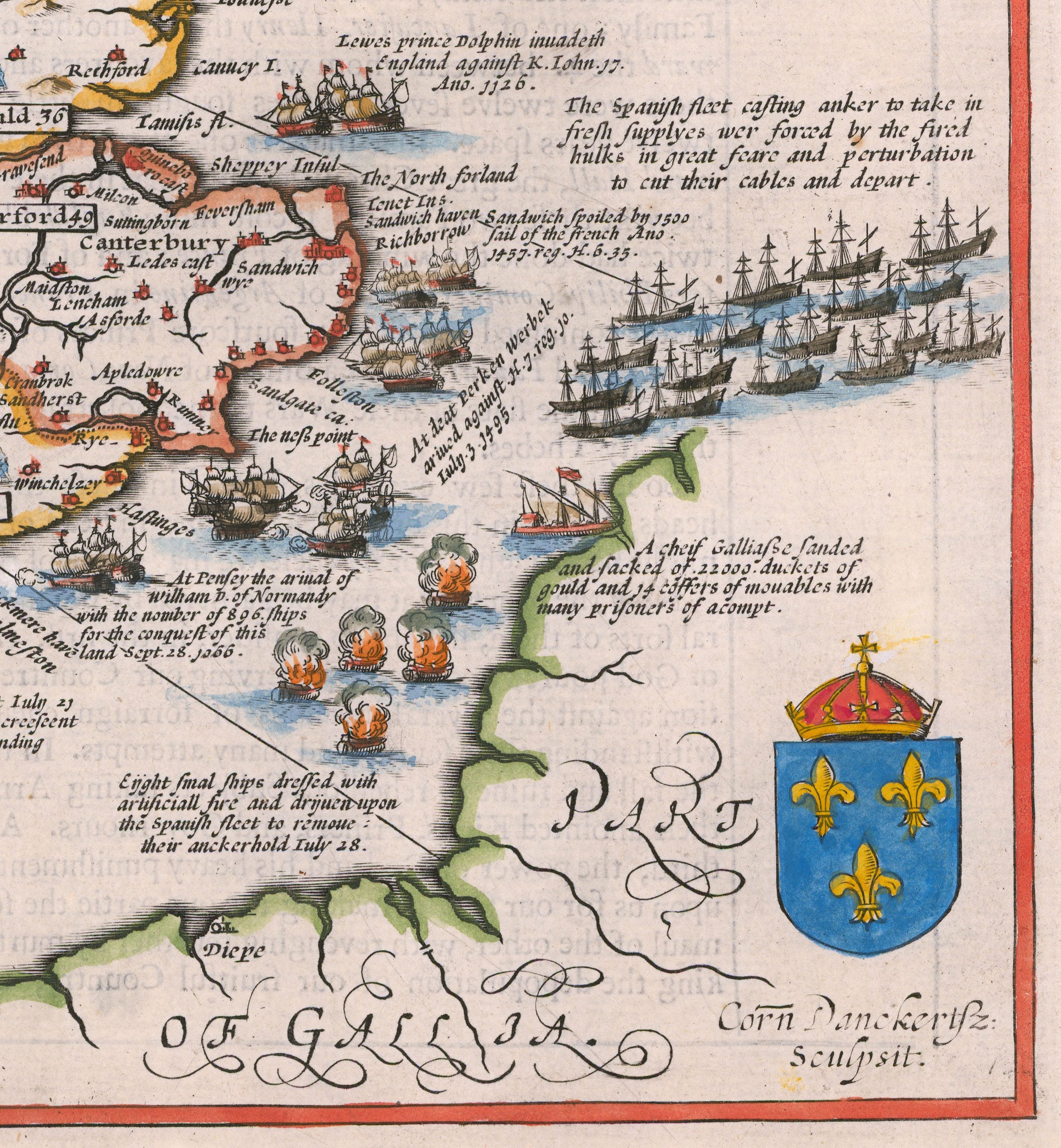 Old England and Ireland Map 1676 Invasions and Civil Wars - Etsy