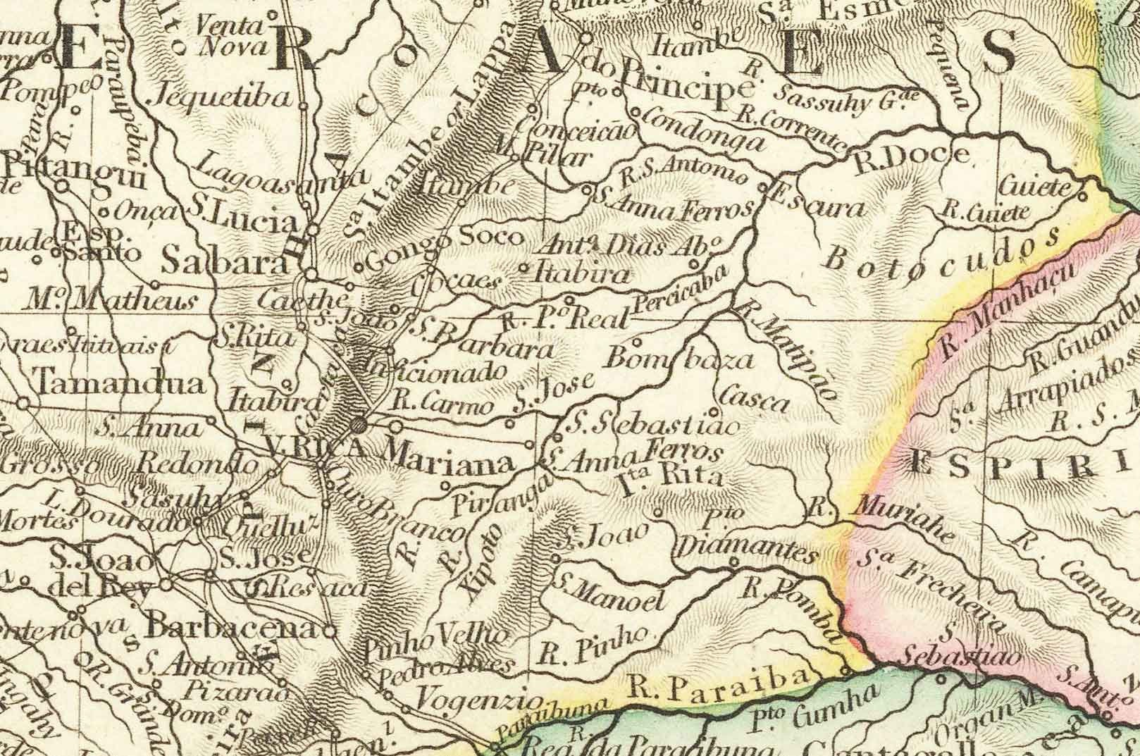 Old Map of Brazil 1832 by Arrowsmith Colonial South America - Etsy