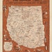 Old Map of the American Wild West by Andy Dagosta in 1968 - Cowboys ...