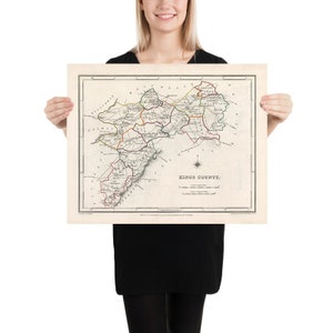 Old Map of County Offaly (king's) by Samuel Lewis, 1844: Tullamore ...