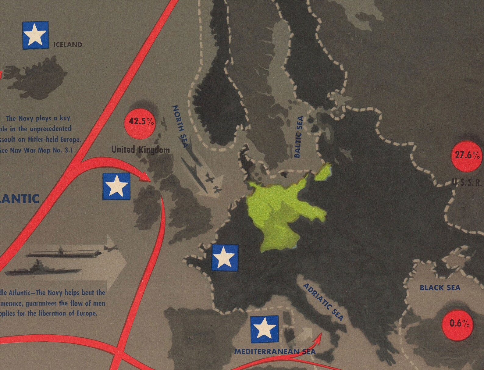 Navwarmap No. 6 Old World War 2 Map 1944 US Navy - Etsy