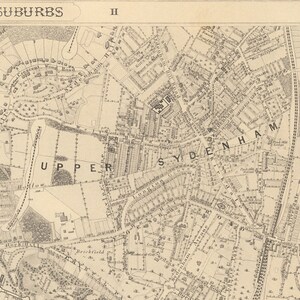 Old Map of South East London, 1862 - Norwood, Crystal Palace, Penge ...