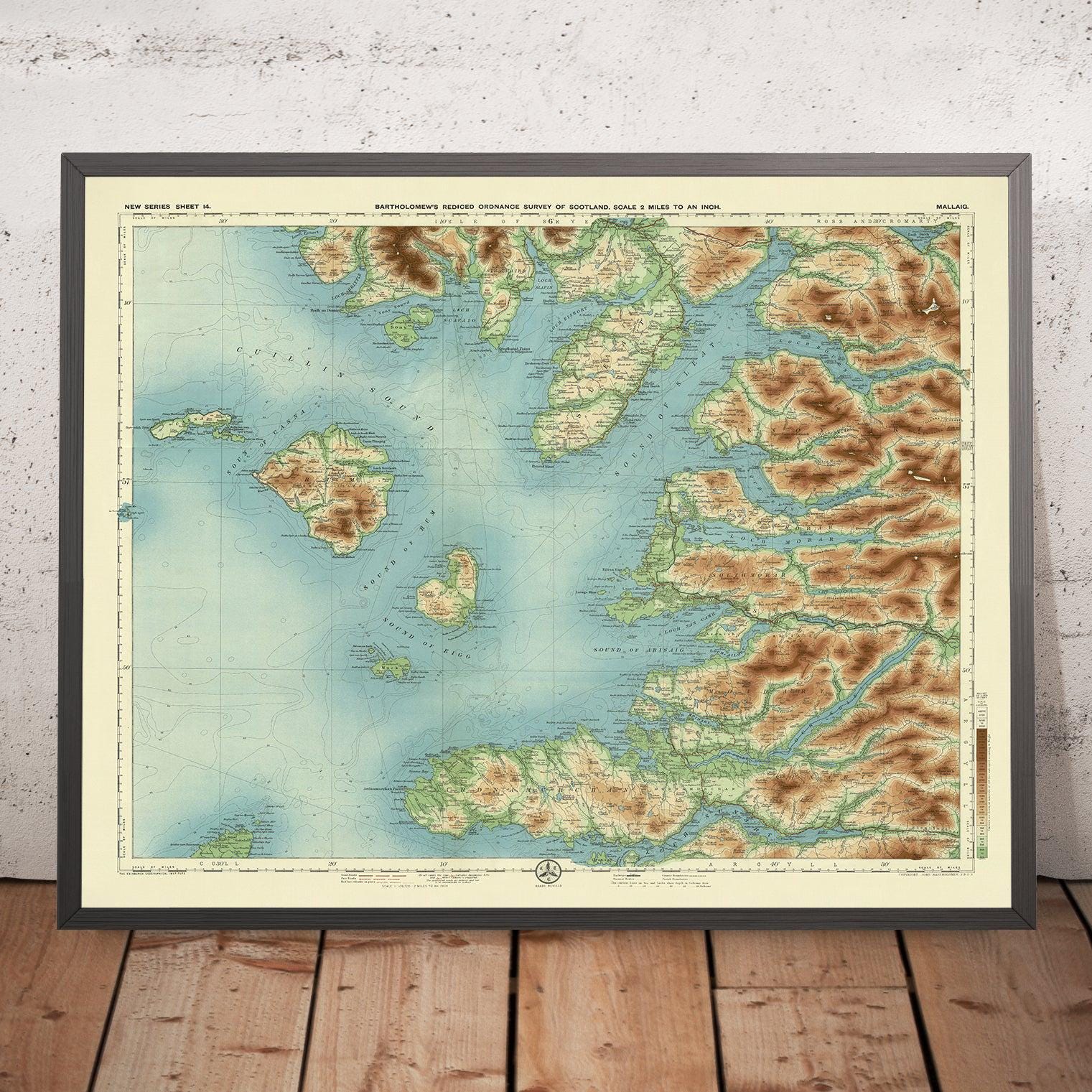 Old OS Map of Mallaig, Inverness-shire by Bartholomew, 1901: Isle of ...