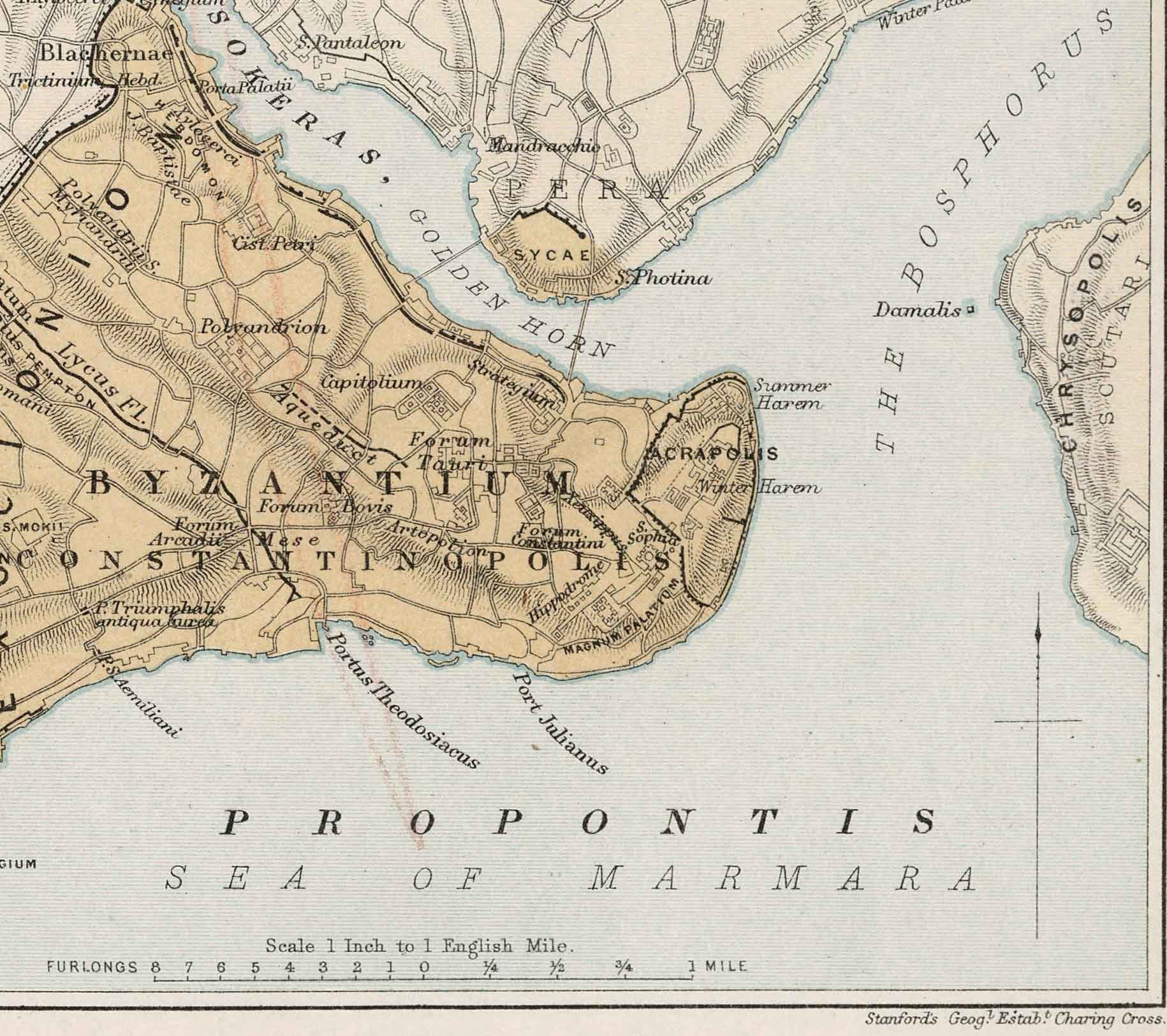 Old Map of Ancient Cities in North Africa and the Middle East, 1874 by ...