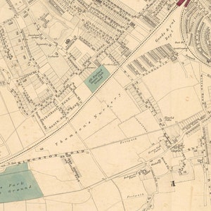 Old Map of South West London, 1891 - Wimbledon, Merton, Summerstown ...