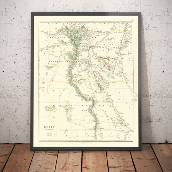 Old Map of Egypt 1832 by Arrowsmith Cairo Giza - Etsy