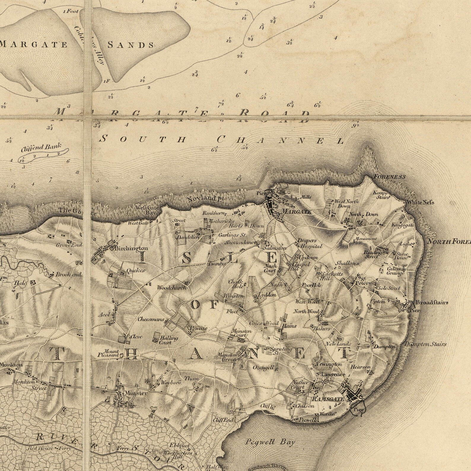 Rare Old Map of Kent 1809 by Faden & Ordnance Survey - Etsy UK